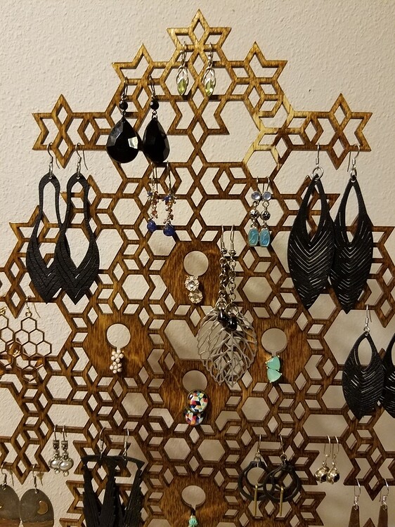 Beta Project: Decorative Earring Rack & Jewelry Stand - Made on a ...