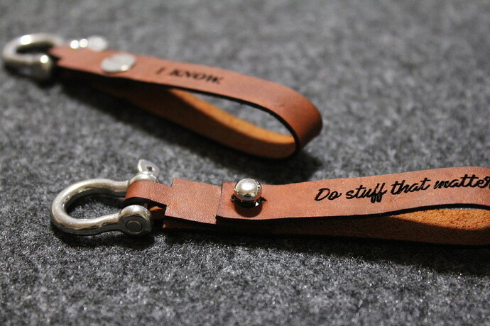 Beta Project 6_JM - Leather Keychains - Made on a Glowforge - Glowforge ...