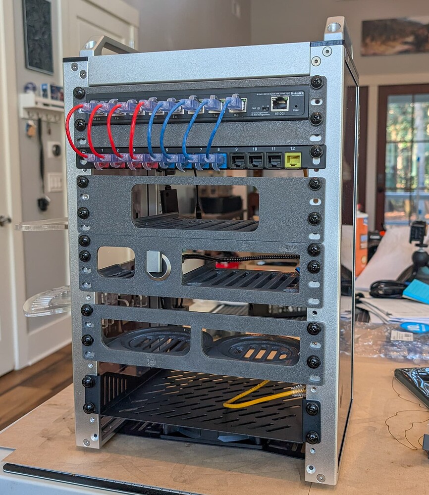 Homelab 10" Rack Eero 7 Max Shelf - Made on a Glowforge - Glowforge ...