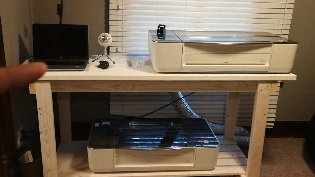$65 table built for two Glowforge machines - Everything Else ...