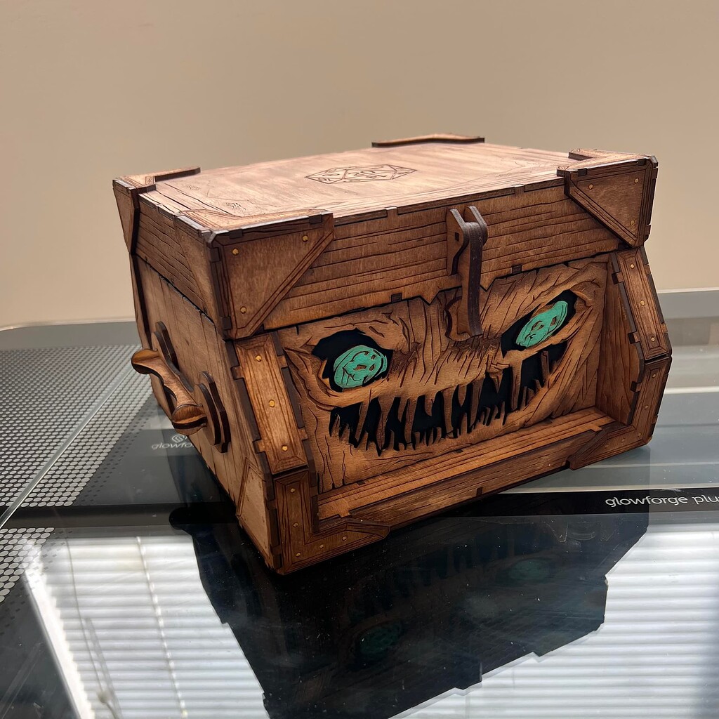 Spooky DND Mimic Chest - Made on a Glowforge - Glowforge Owners Forum