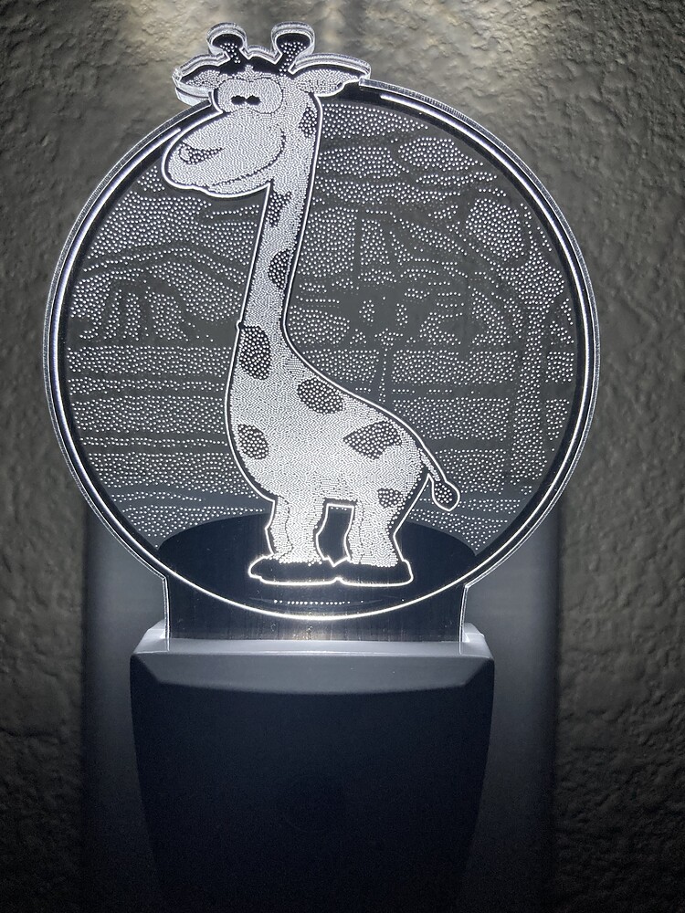 Cartoon Giraffe Night Light - Made on a Glowforge - Glowforge Owners Forum