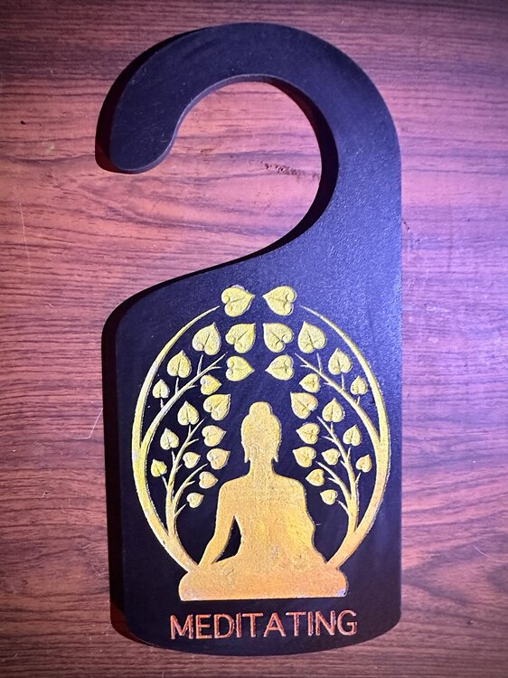 Peace/Meditation door hanger - Free Laser Designs - Glowforge Owners Forum