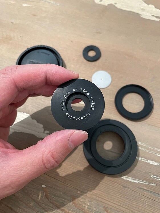 Sony E Mount Body Cap Pinhole - First Prototype (For Worldwide Pinhole ...