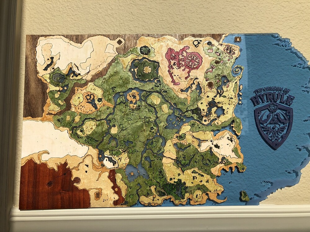 Newest mapping adventure - Made on a Glowforge - Glowforge Owners Forum