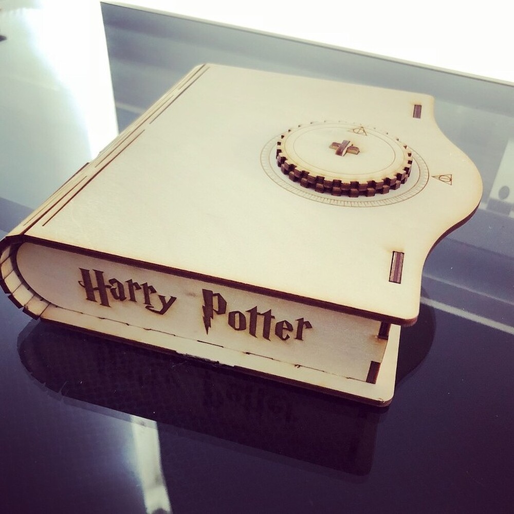 Harry Potter custom safe box! - Made on a Glowforge - Glowforge Owners ...