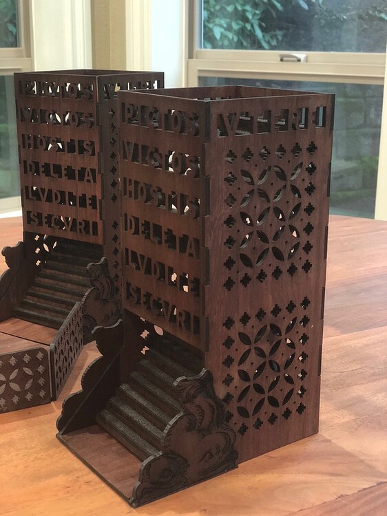 Roman Dice Tower reconstruction/modification - Made on a Glowforge ...