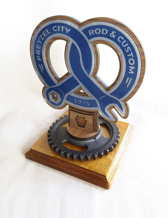 Custom Car Club Trophy - Made on a Glowforge - Glowforge Owners Forum