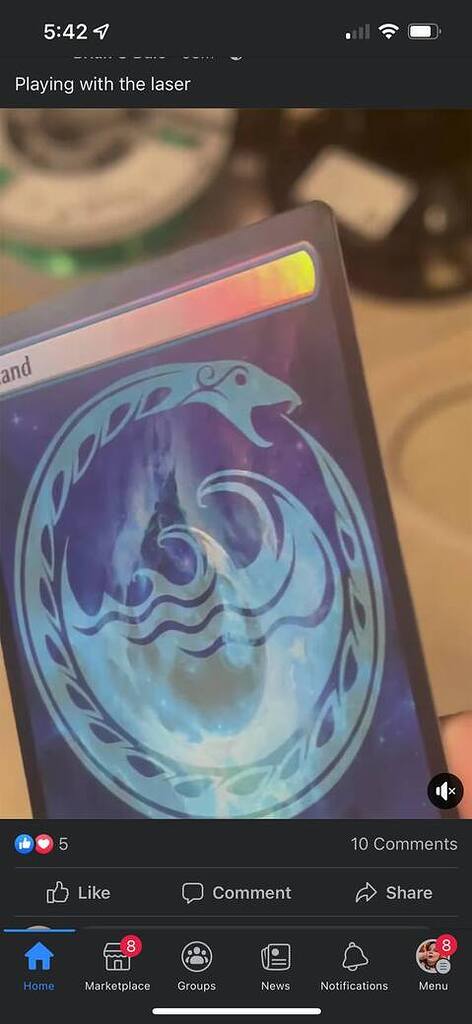 Laser etching/engraving on MTG cards! - Beyond the Manual - Glowforge ...