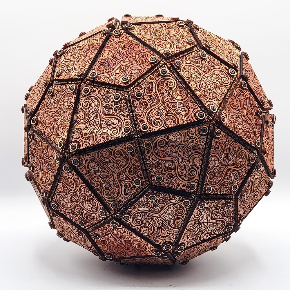 My Final Polyhedral - Strombic Hexecontahedron - Made on a Glowforge ...