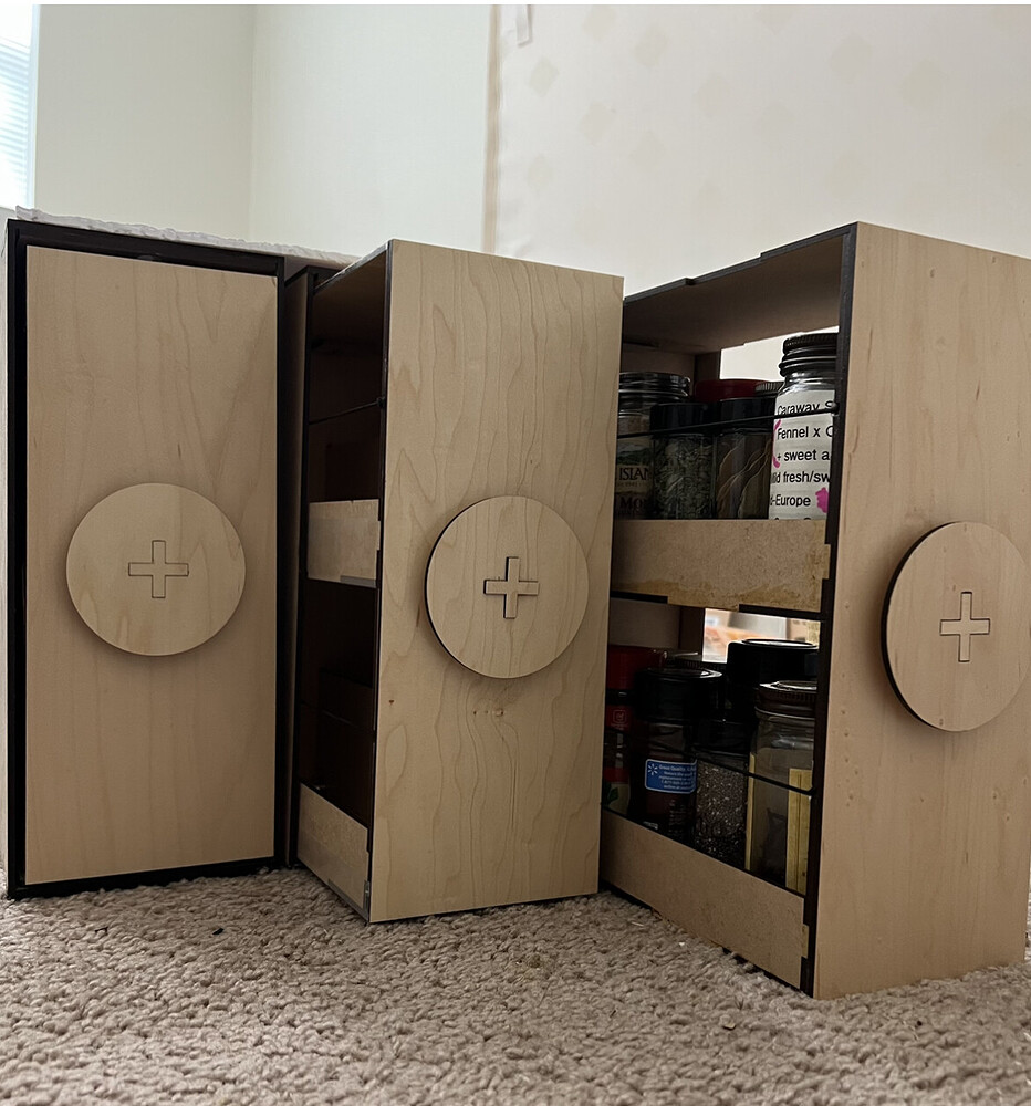 Practical Cut Spice Cabinet - Made on a Glowforge - Glowforge Owners Forum