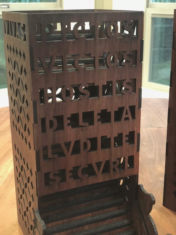 Roman Dice Tower reconstruction/modification - Made on a Glowforge ...