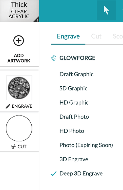 Deep engrave in acrylic - Made on a Glowforge - Glowforge Owners Forum