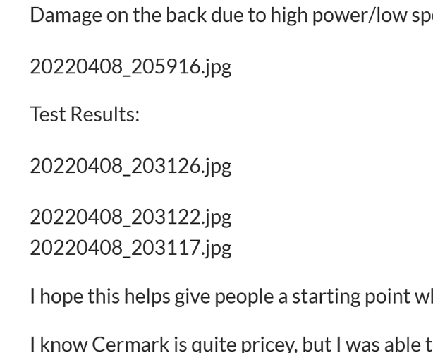 Cermark Ultra testing on different materials - Beyond the Manual ...