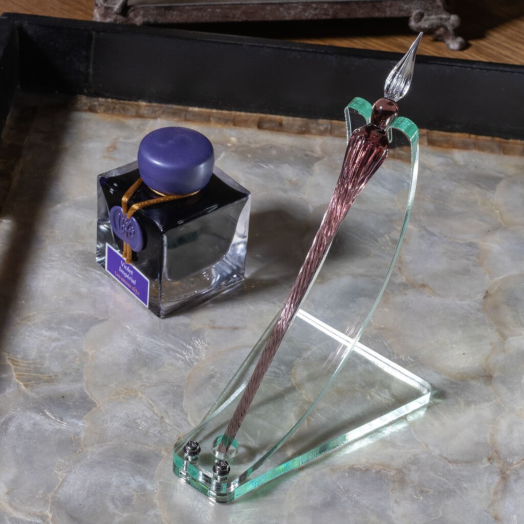 Acrylic Dip Pen Stand - Made on a Glowforge - Glowforge Owners Forum