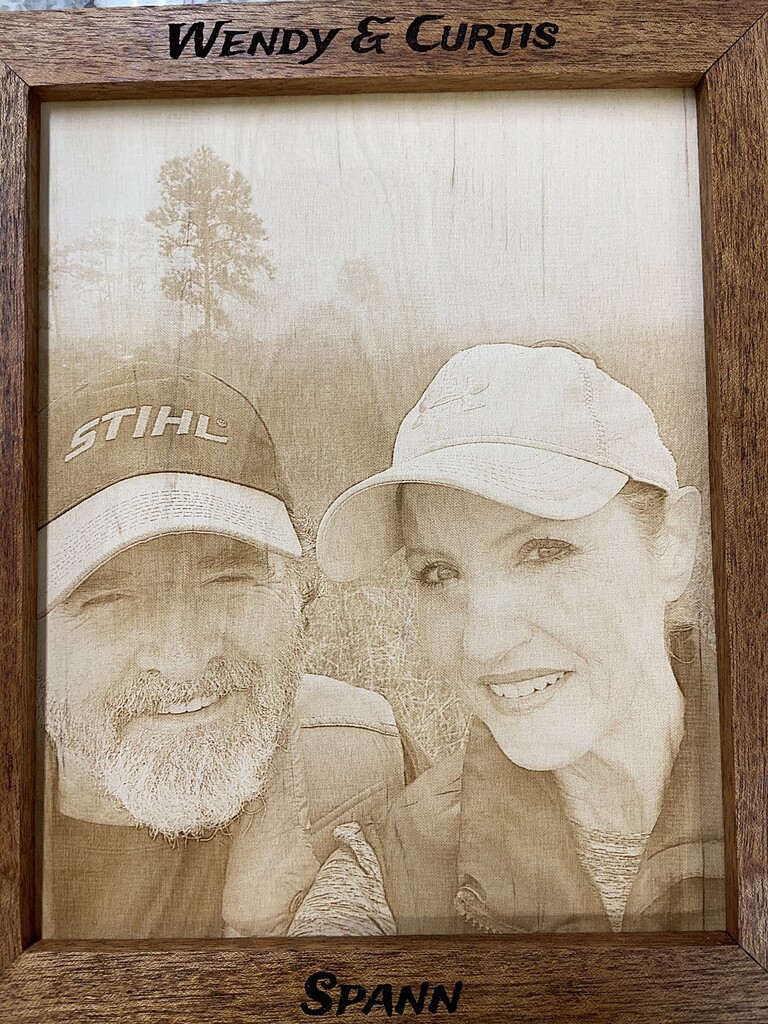 My most recent photo burn - Made on a Glowforge - Glowforge Owners Forum