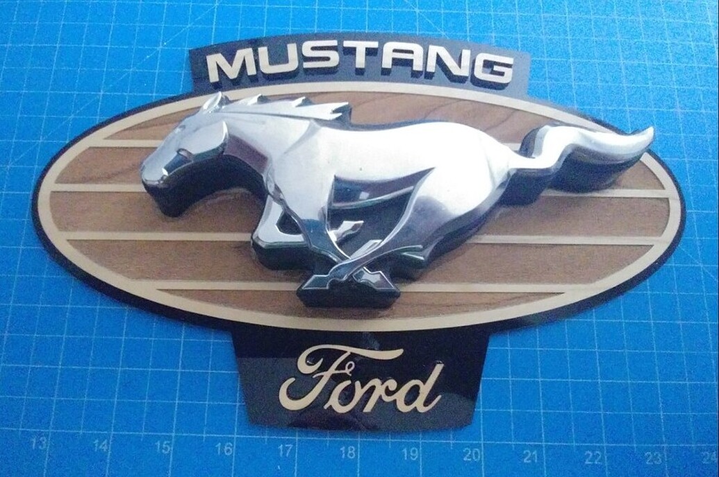 Mounting Plate for Mustang Emblem - Made on a Glowforge - Glowforge ...