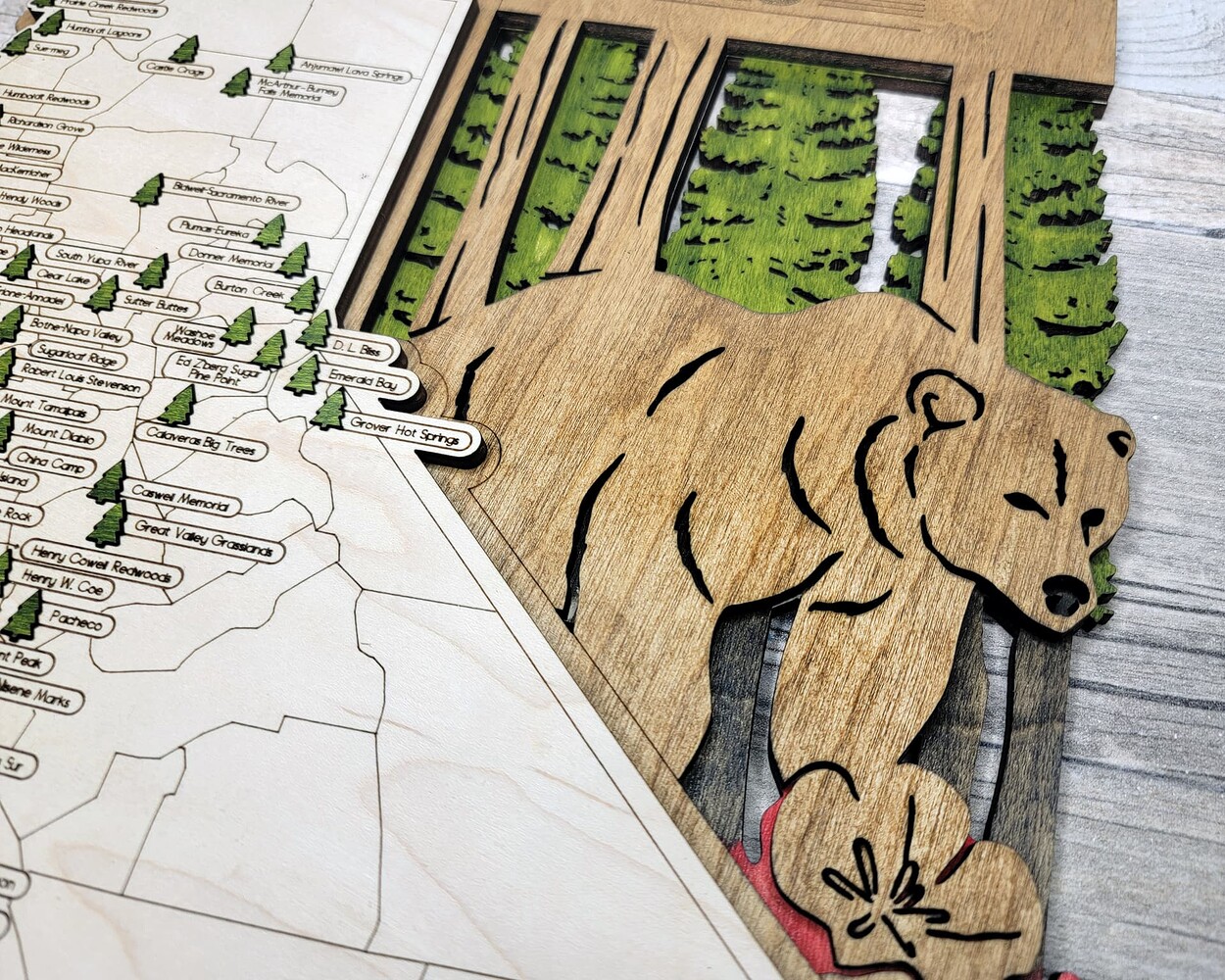 State Park Maps - Made on a Glowforge - Glowforge Owners Forum