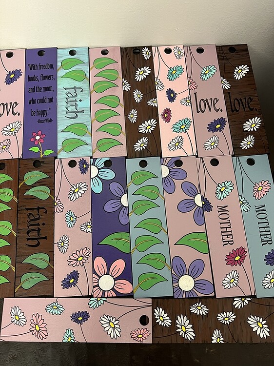 Spring Bookmarks - Made on a Glowforge - Glowforge Owners Forum
