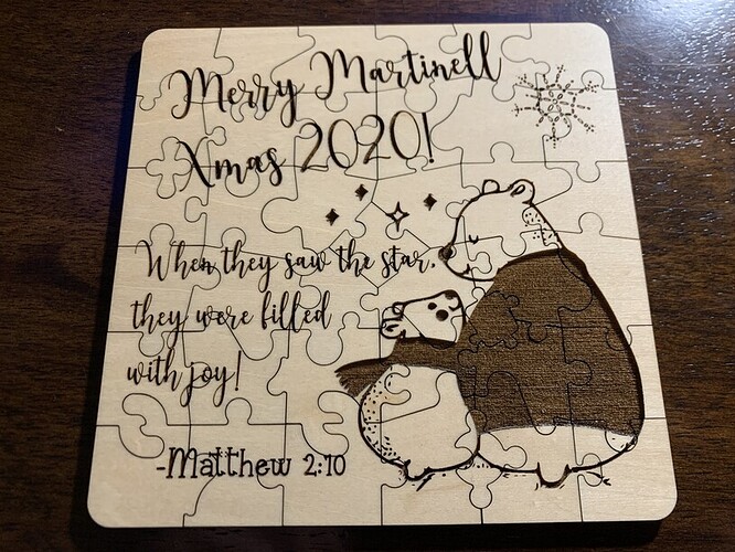 Custom Engraved Puzzles - Made on a Glowforge - Glowforge Owners Forum
