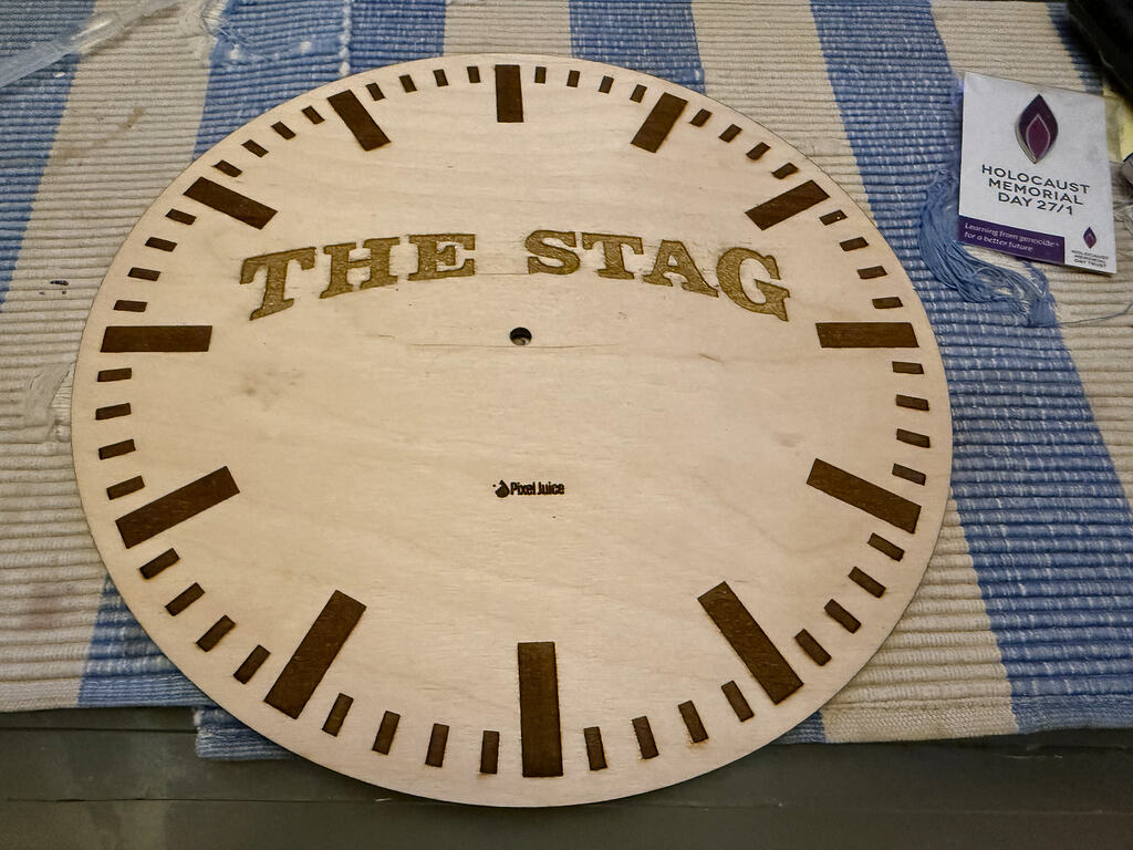 Local pub re-opened so made them a clock - Made on a Glowforge ...