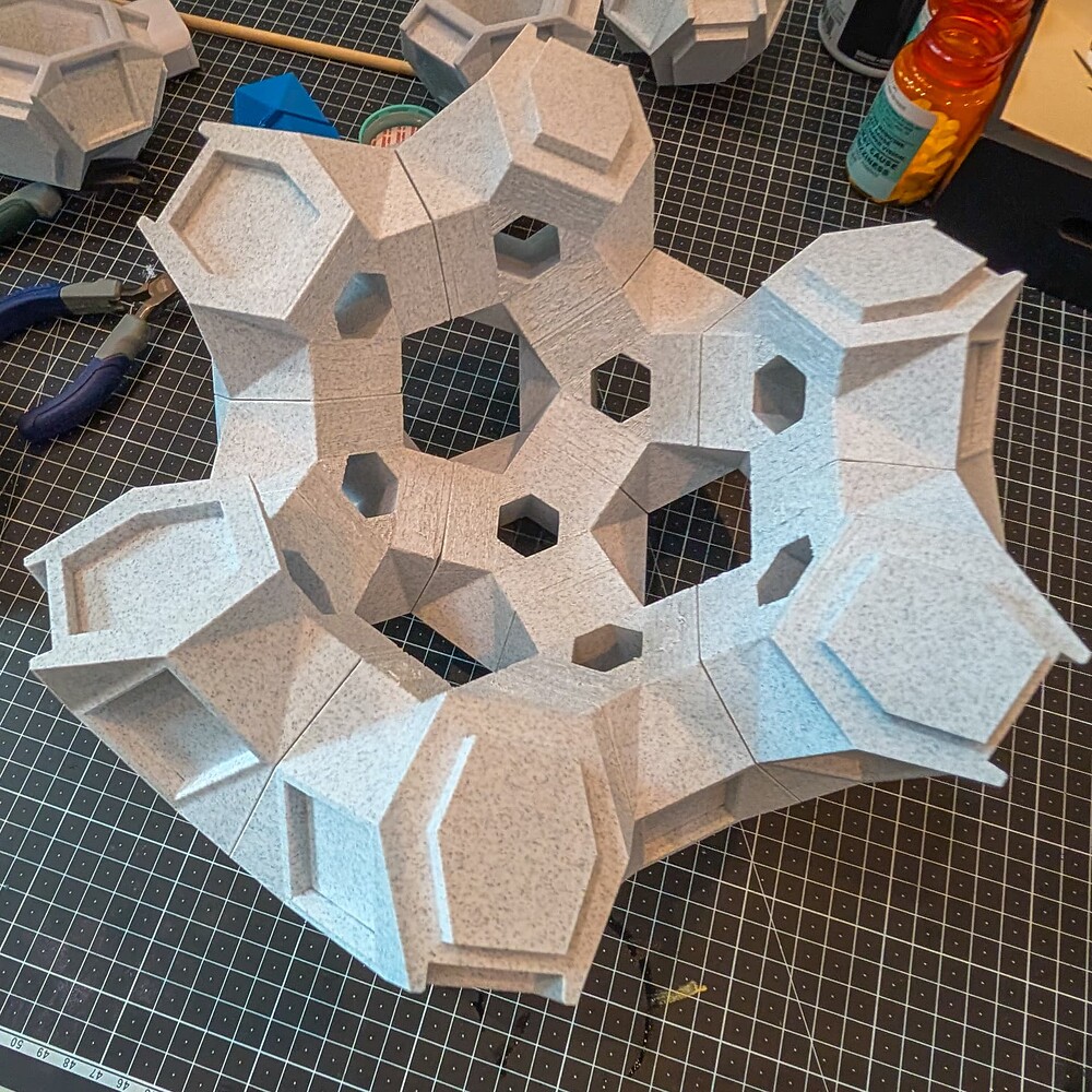 Cupola-Drilled Truncated Icosidodecahedron - Made on a Glowforge - Glowforge Owners Forum