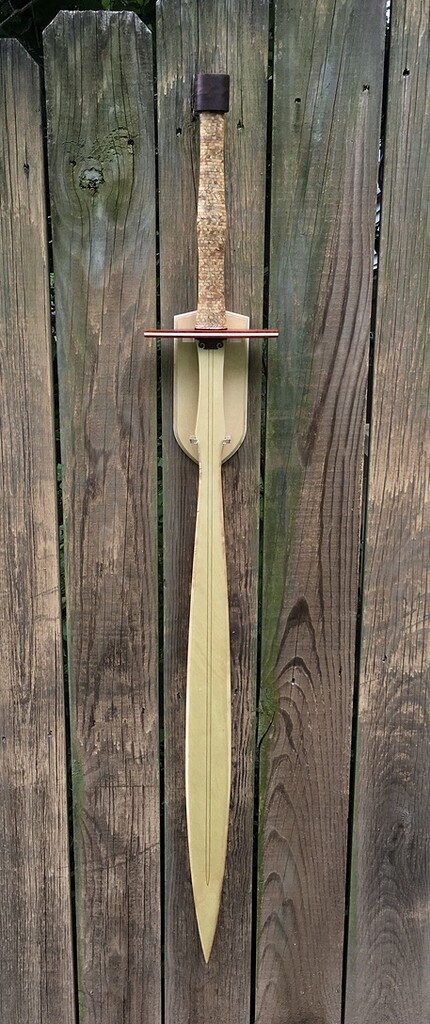 Wooden two handed Xiphos sword - Made on a Glowforge - Glowforge Owners ...