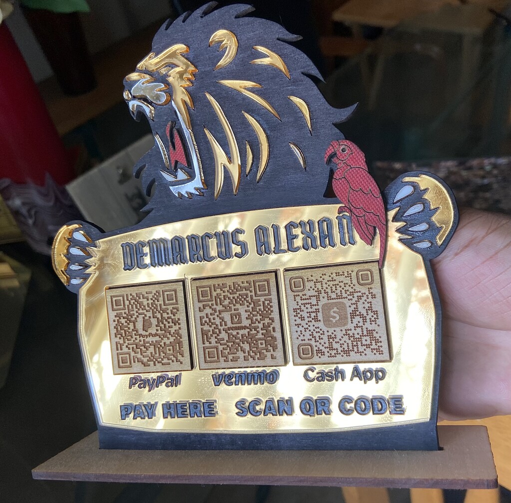 New Metallic Acrylic Scan Stand - Made on a Glowforge - Glowforge ...