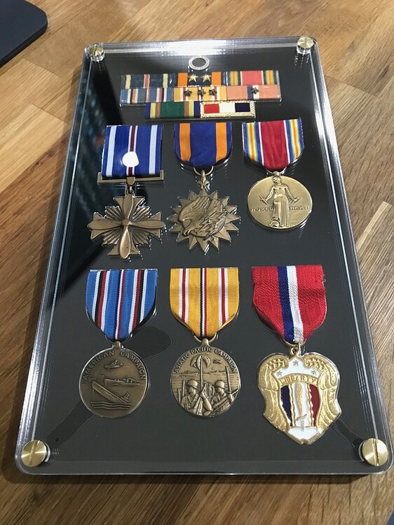 WW II Medal Display Case - Made on a Glowforge - Glowforge Owners Forum