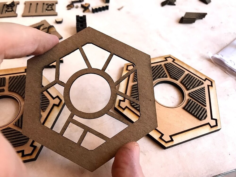 My crazy Settlers of Catan board - Made on a Glowforge - Glowforge ...