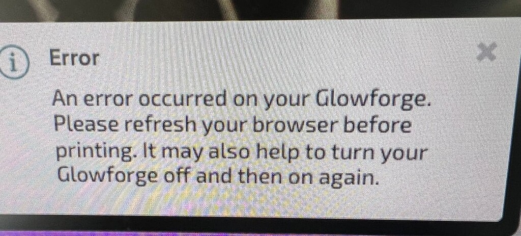 Removed Internal Exhaust Fan - Now receiving error - Community Support - Glowforge Owners Forum