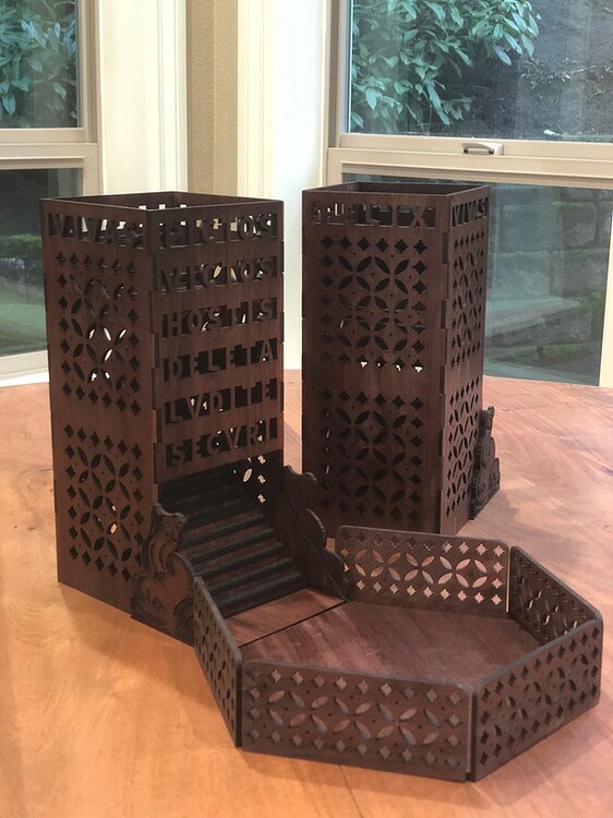 Roman Dice Tower reconstruction/modification - Made on a Glowforge ...