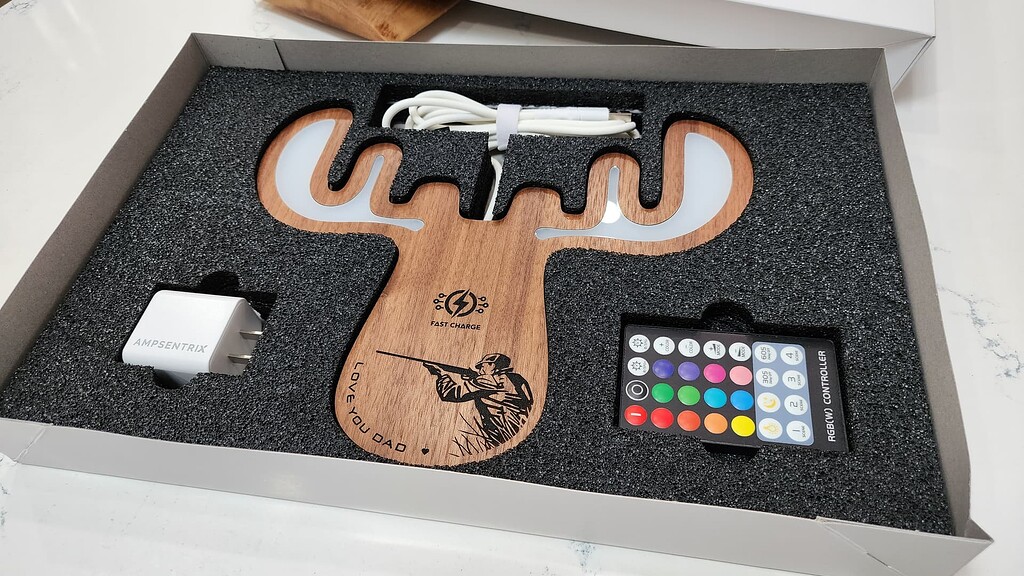 Added a touch of 'Flair' with a custom gift box - Made on a Glowforge ...
