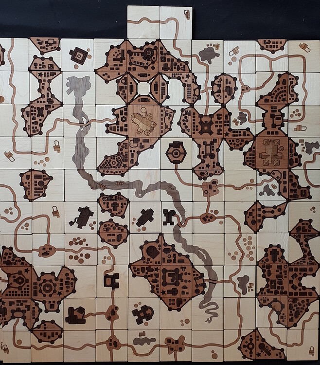 Deluxe Carcassonne Tiles - Made on a Glowforge - Glowforge Owners Forum