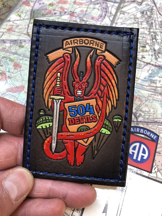 Military Leather fridge magnet - Made on a Glowforge - Glowforge Owners ...
