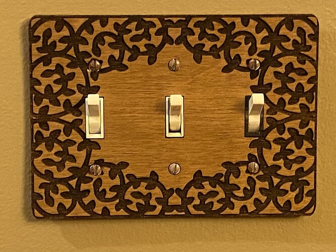 Triple light switch cover - Free Laser Designs - Glowforge Owners Forum