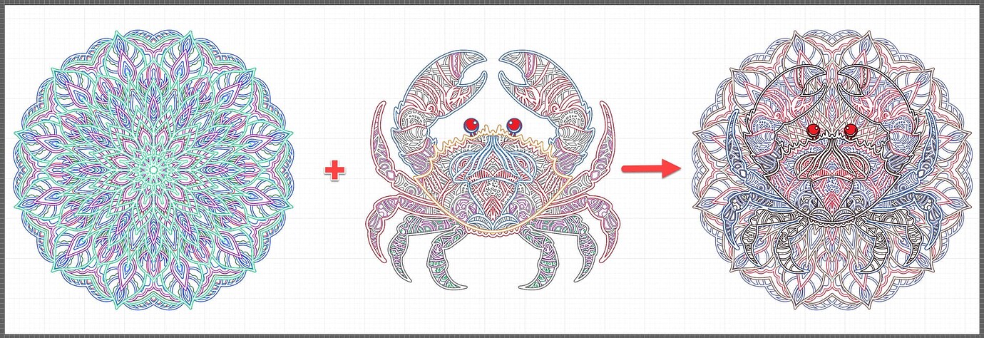 Merging Layered Mandalas - Everything Else - Glowforge Owners Forum