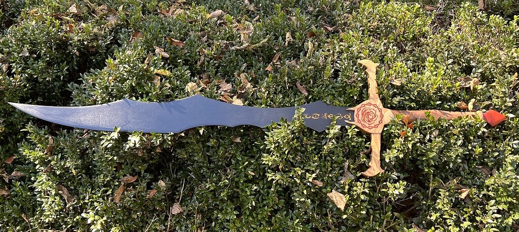Two-Handed Fantasy Sword - Made on a Glowforge - Glowforge Owners Forum