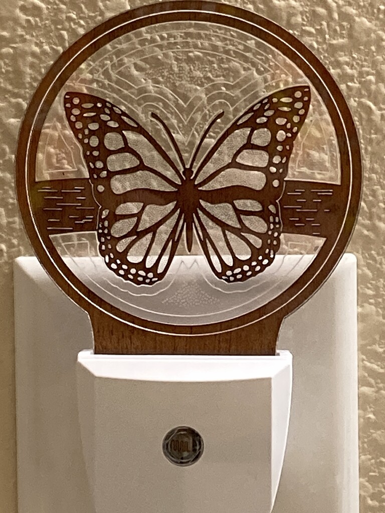 She wanted a Monarch Butterfly nightlight - Made on a Glowforge ...