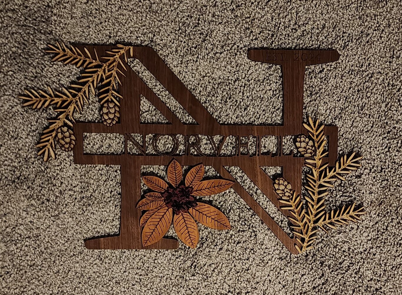 Personalized Wedding Monogram - Made on a Glowforge - Glowforge Owners ...
