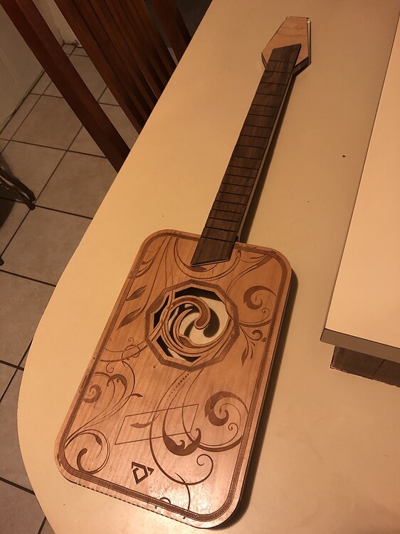 One-off, freestyle laser guitar - Made on a Glowforge - Glowforge ...