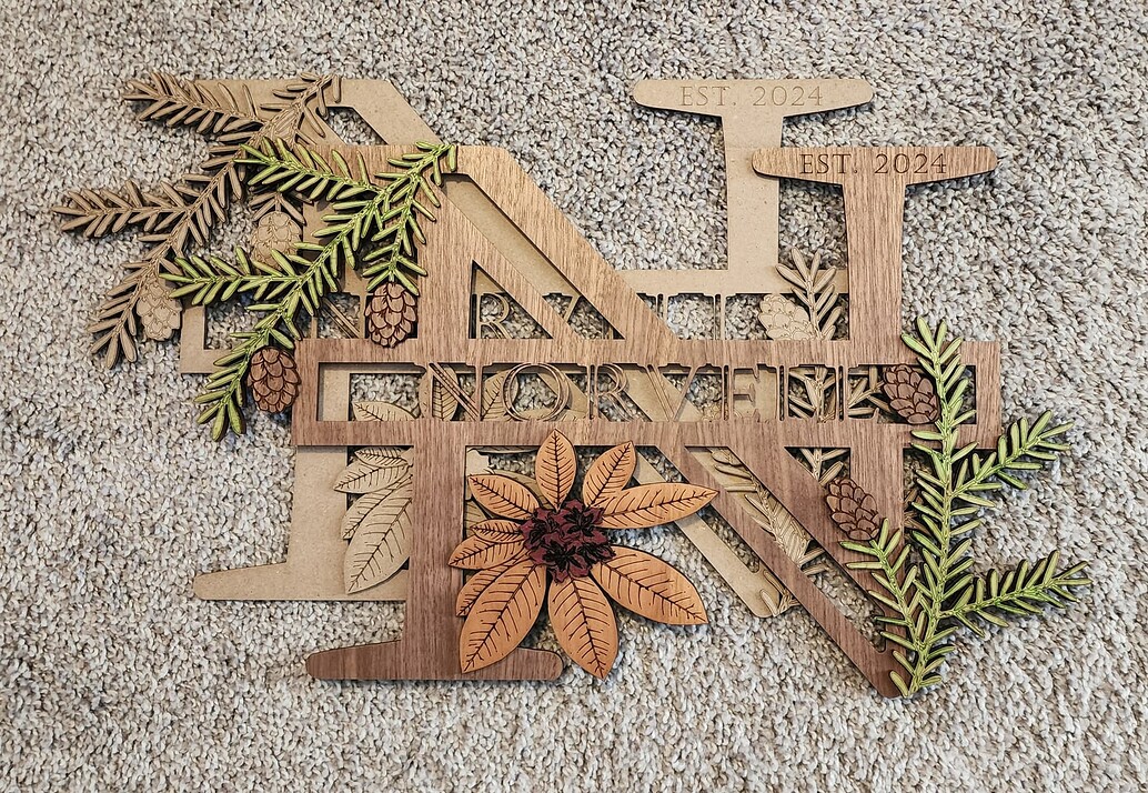 Personalized Wedding Monogram - Made on a Glowforge - Glowforge Owners ...