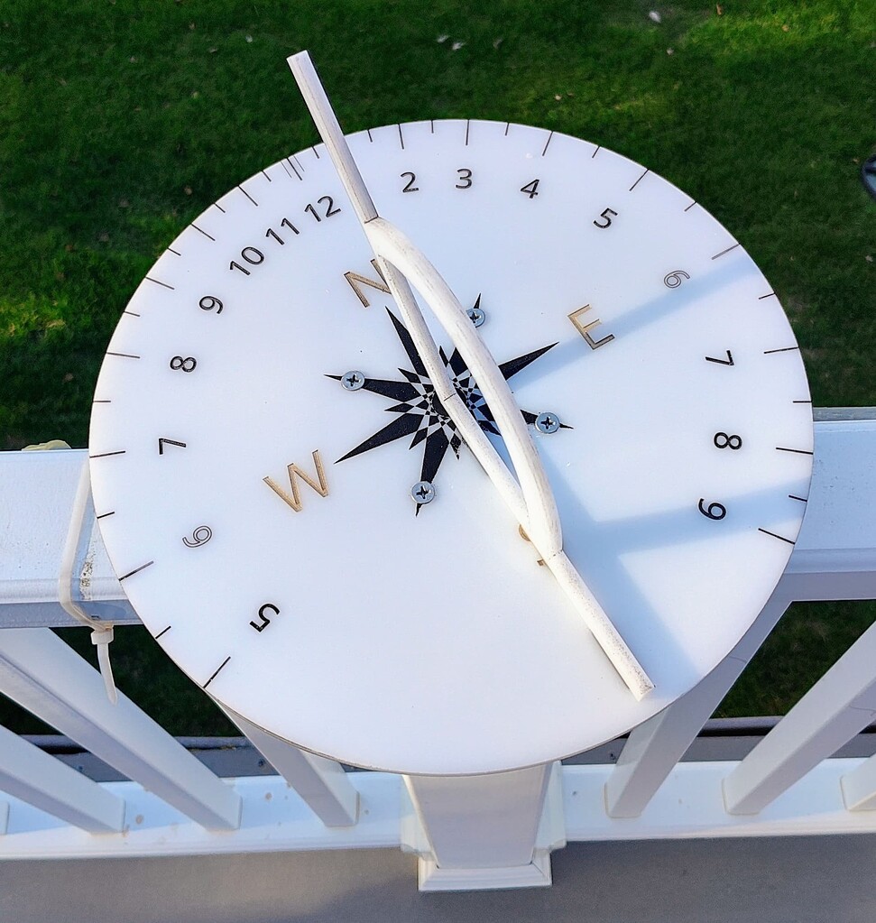 Latitude Specific Acrylic Sundial - Made on a Glowforge - Glowforge ...
