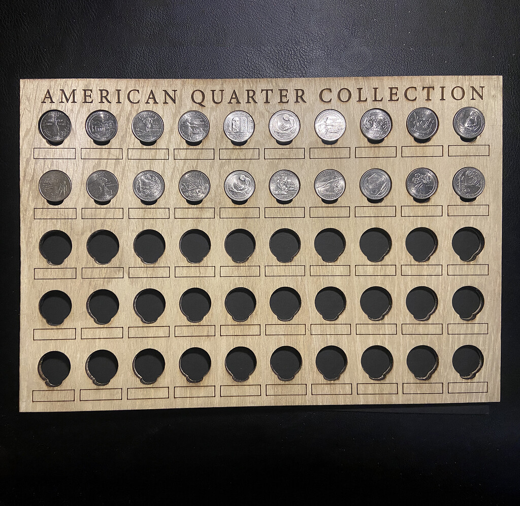 Coin Collection - Made on a Glowforge - Glowforge Owners Forum