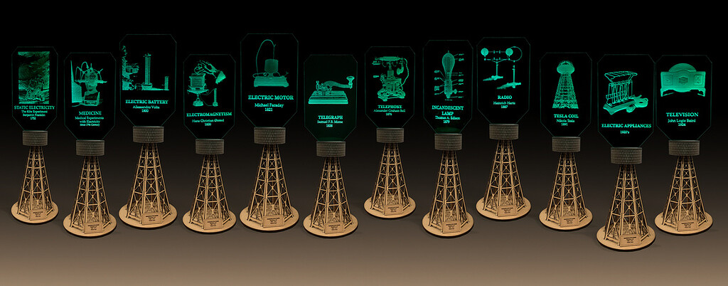 12 Edge lit Centerpieces for fundraiser - Page 2 - Made on a Glowforge ...