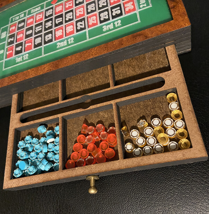 Mini Roulette Table (Under Construction) - Made on a Glowforge ...