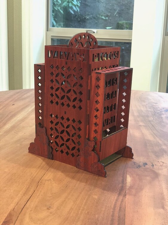 Roman Dice Tower reconstruction/modification - Made on a Glowforge ...