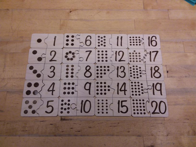 30 DoD Challenge - Day 21 - Number Puzzle Tiles - Made on a Glowforge ...
