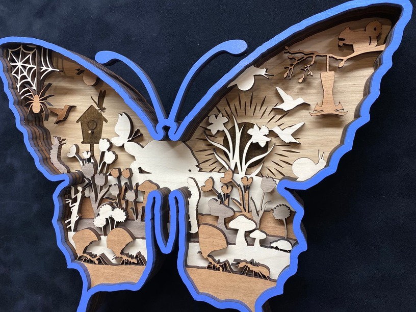 7 layer Butterfly - Made on a Glowforge - Glowforge Owners Forum