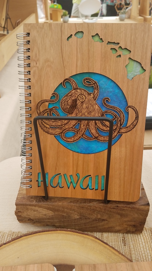 PG ply & hand crafted paper notebook covers - Made on a Glowforge ...